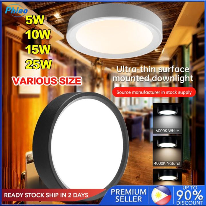 5W 10W 15W 25W 3 Colors Led Downlight Ceiling Light Pin Lights Led For ...