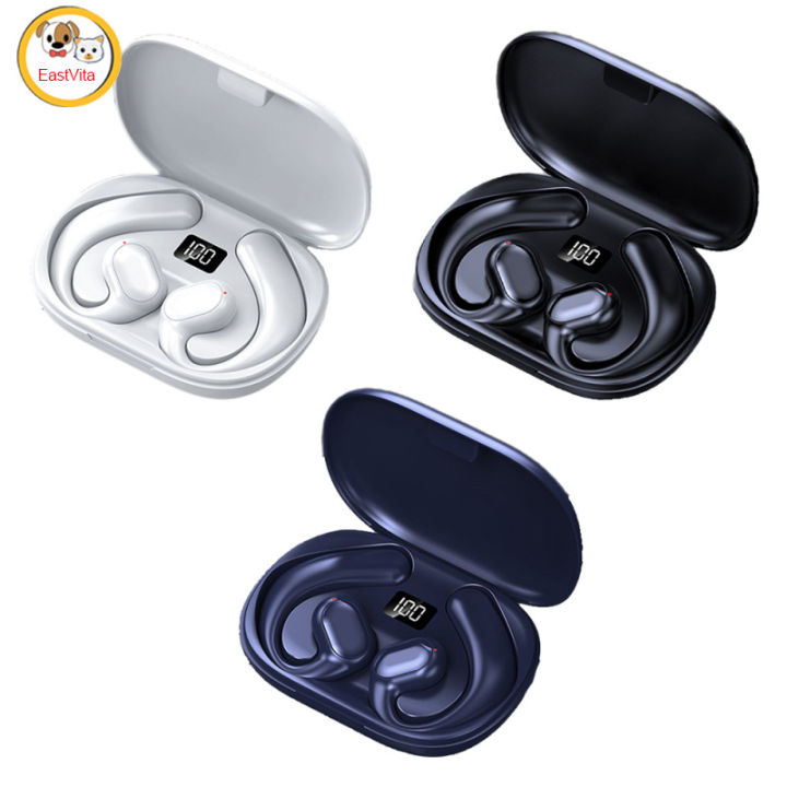 BL35 Wireless Earphones Noise Canceling LED Power Display Bone ...