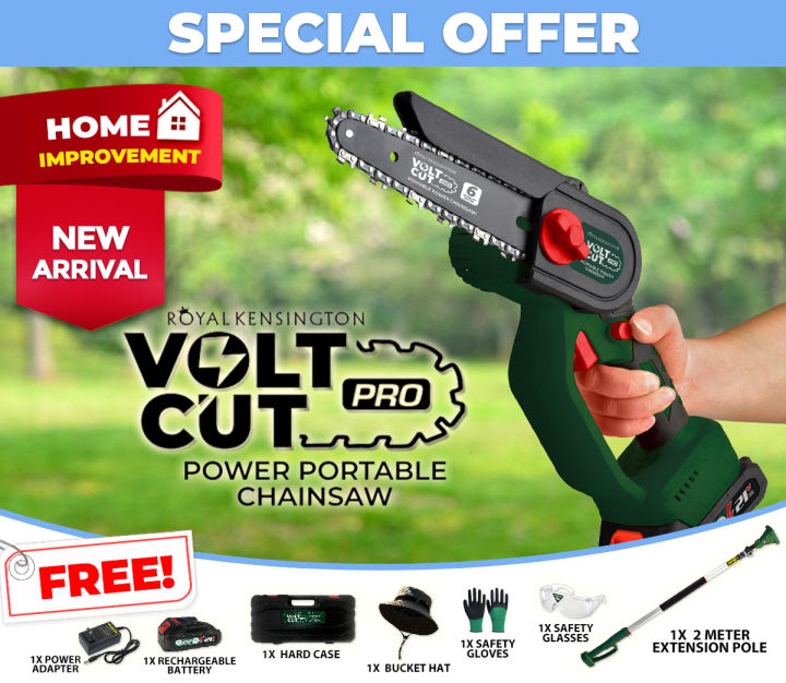 Royal Kensington VOLT CUT Extendable and Portable Powerful Chainsaw ...