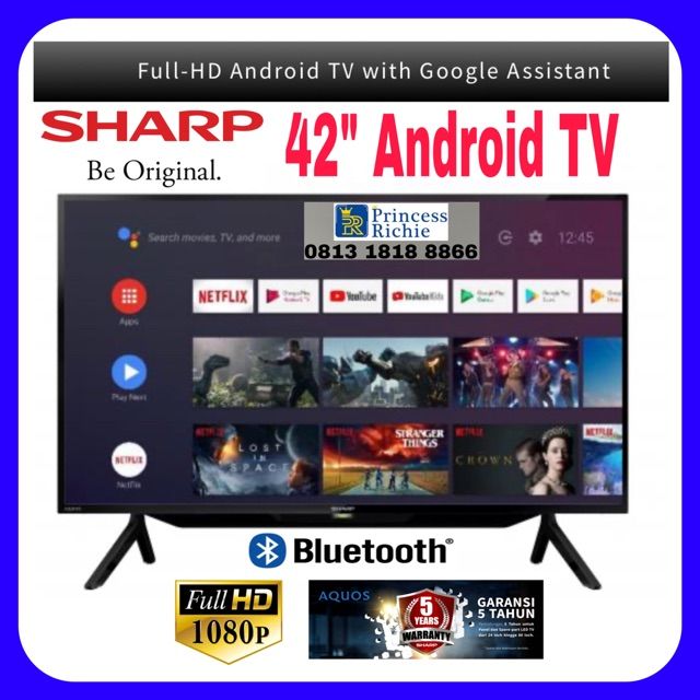 Sharp Android TV 42 inch 2T C42BG1i | Lazada Indonesia