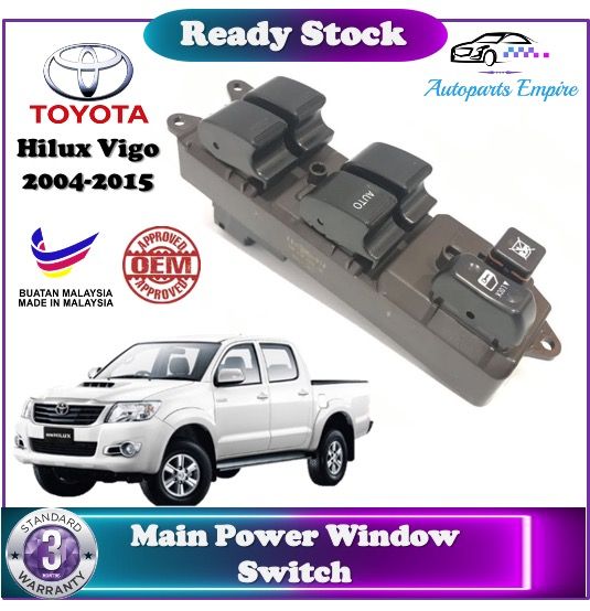 Toyota Hilux 】 Main Power Window Switch / Driver ( 2004 - 2015 / Made ...