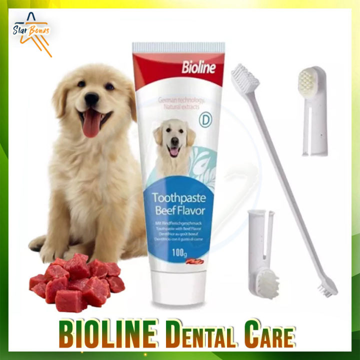 Bioline Dental Care Set Toothpaste with Beef Flavor 100g Complete ...