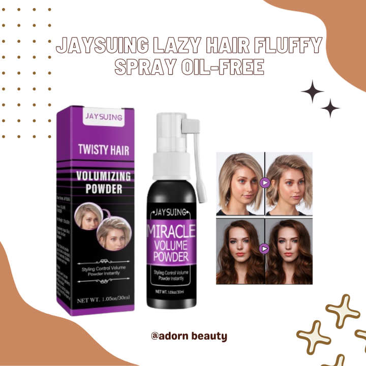 Jaysuing Lazy Hair Fluffy Spray Oil-Free Refreshing Volumizing Oil ...