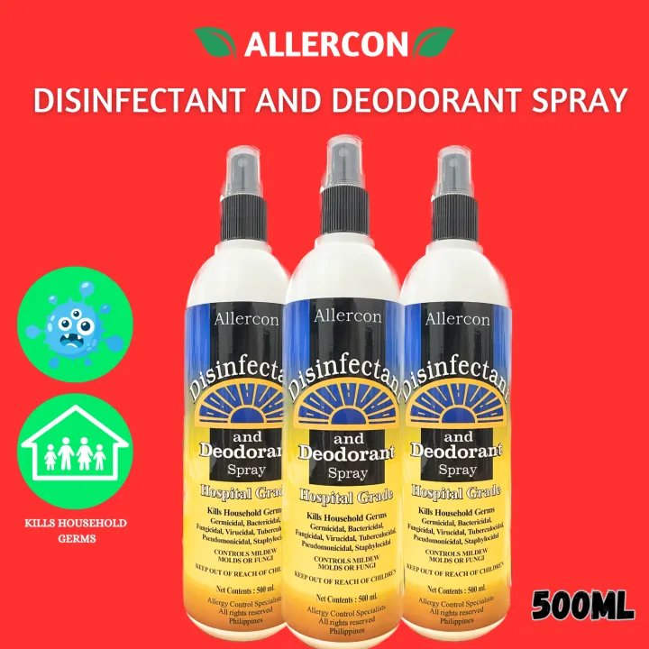 ALLERCON DISINFECTANT AND DEODORANT SPRAY (500ML) | Lazada PH