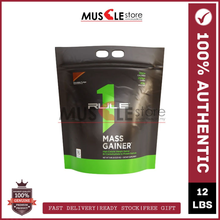 Rule 1 R1 LBS Mass Gainer 12Lbs Weight & Mass Gain, Muscle Building ...