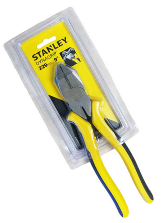 STANLEY COMBINATION PLIER 9" ( 229MM ) PART NO. STHT84609-8 DYNAGRIP ...