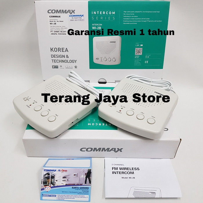 PROMOO!!!!! Intercom Commax WI-2B Wireless (2 Unit) (100% Asli & | Lazada Indonesia