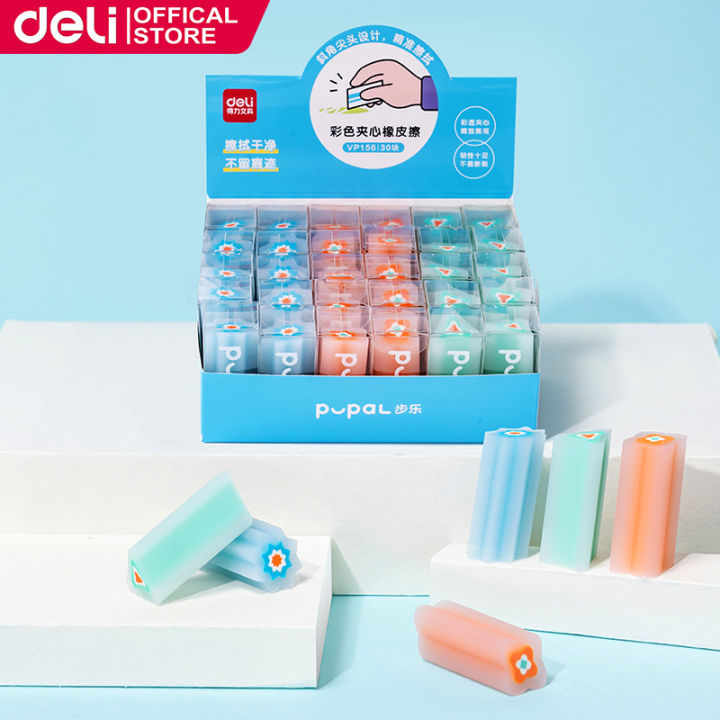 Deli VP156 Bule Color Sandwich Eraser | Lazada PH