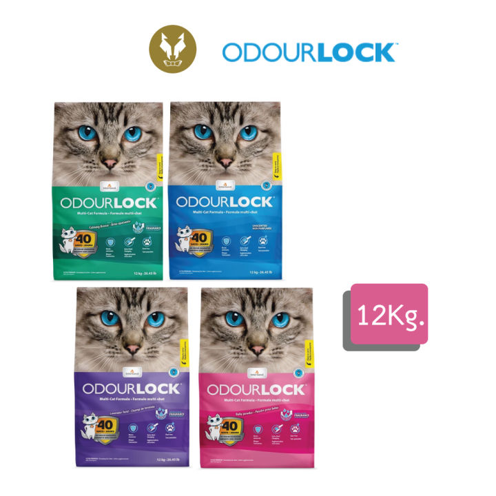 ทรายแมว เอ้าดอร์ล็อค Odour Lock Premium Cat Litter 12kg | Lazada.co.th