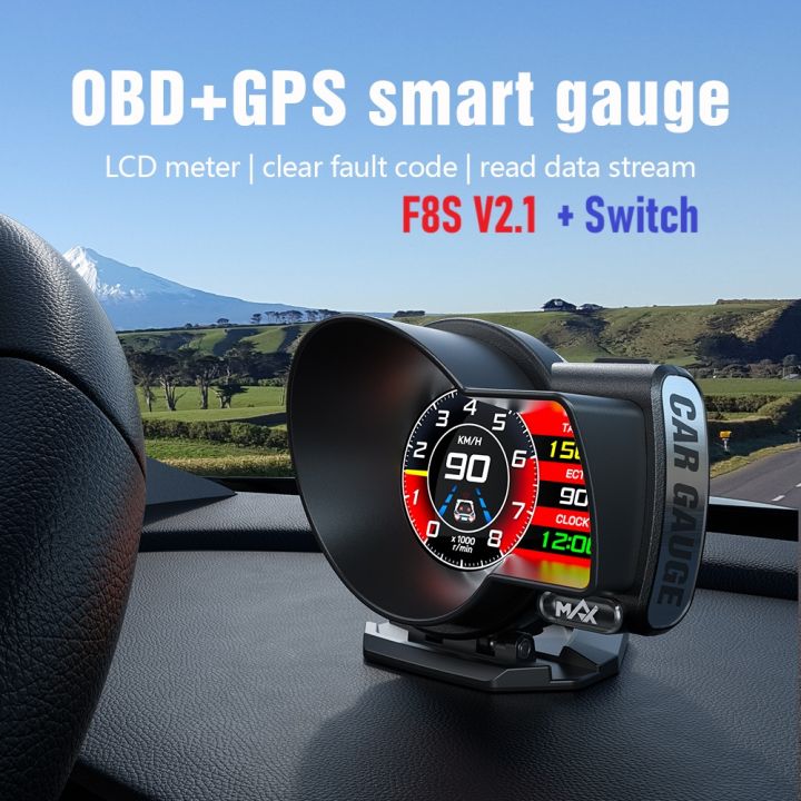 OBD2 Smart Gauge F8S V2.1 2025 ใหม่ ภาษาไทย (รับประกัน2ปี) พร้อมสายสวิตซ์ เกจวัดรถยนต์ สมาร์ทเกจ ...