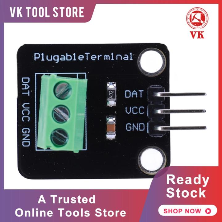 Ds18b20 Terminal Adapter Module With Waterproof Probe Temperature