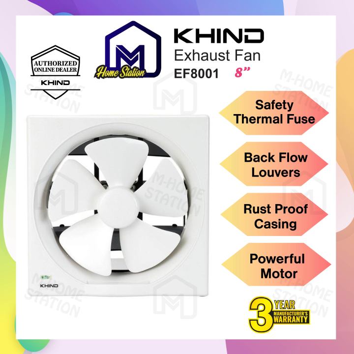 [SALE ] Khind (Kipas Ekzos) Exhaust Fan (8 Inch) EF8001 Wall Type ...