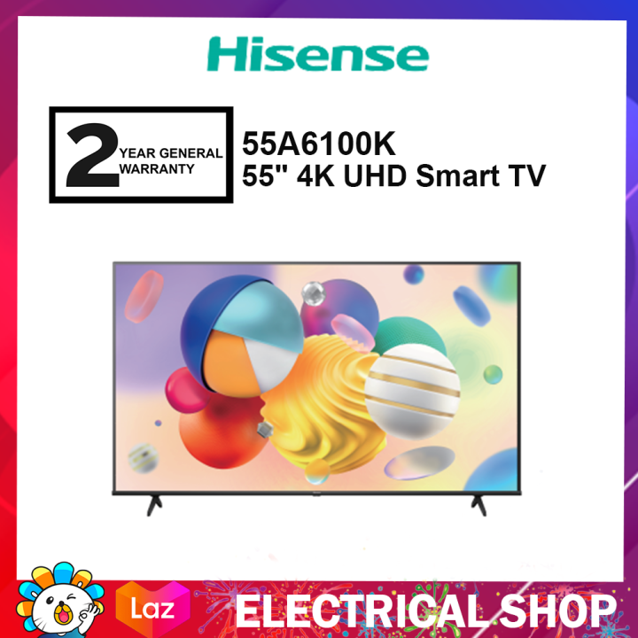 Hisense 55'' 4K 55A6100K UHD A6100K Series Replace 55A6100H Television ...