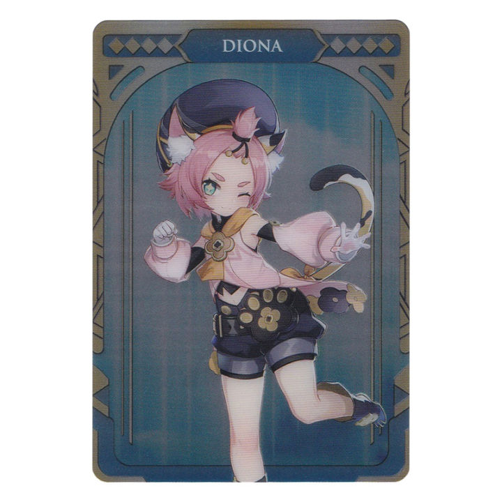 Japanese version of Yuanshen 18 Diona Diona metal card collection card ...