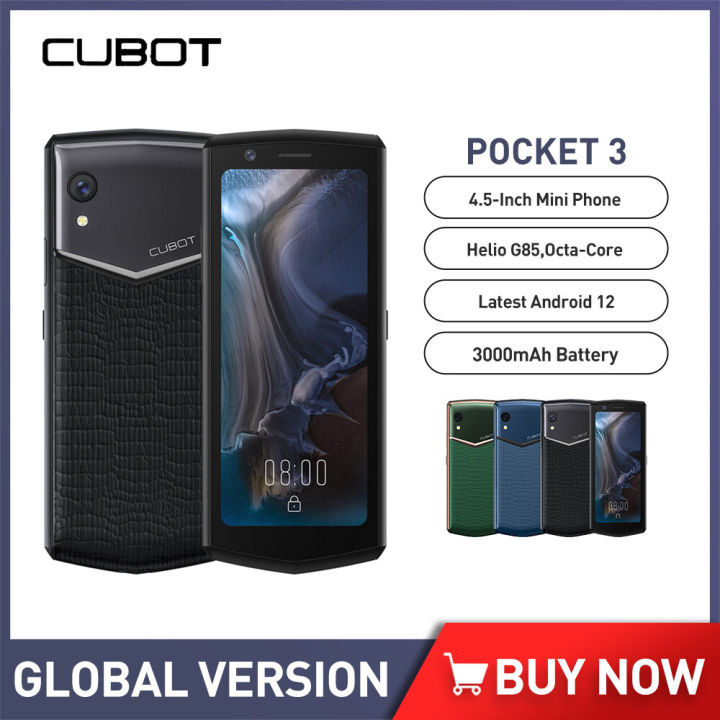 【Official shop】Cubot Pocket 3, 4.5-Inch Mini Smartphone 2022, Helio G85,Octa-Core, NFC, 4GB RAM ...