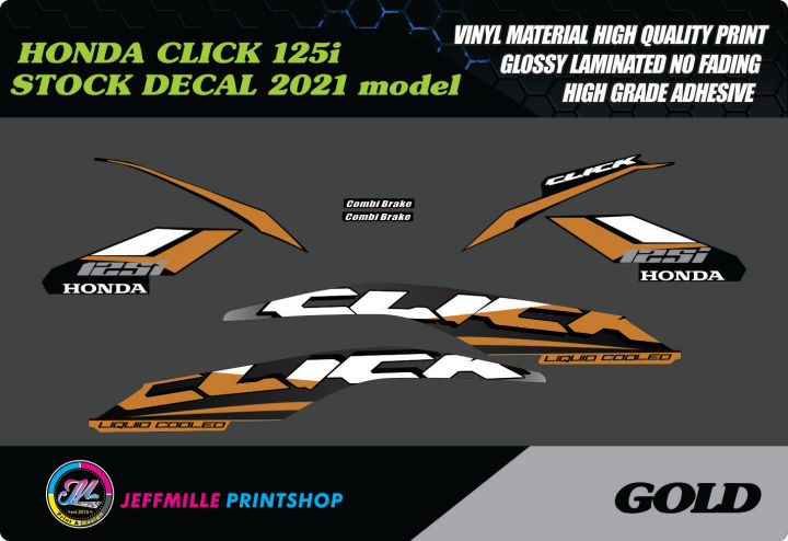 Honda Click 125i Stock Sticker Decal Model 2021 | Lazada PH