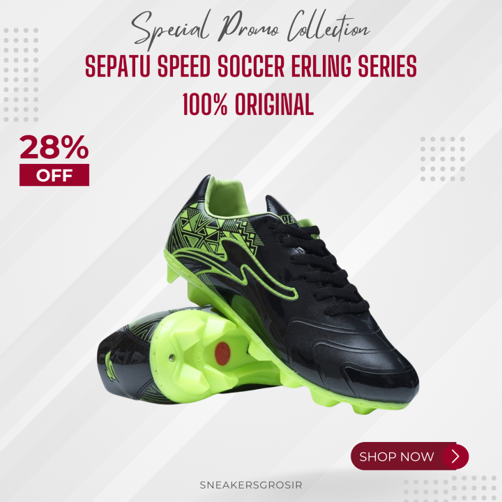Sepatu Speed Soccer Erling Series 100% ORIGINAL Soccer Dewasa 38-42 ...