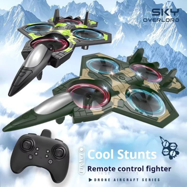 YOUSHI TOP Gravity Sensing Remote Control Foam Fighter EPP Foam Rechargeable Glider Flying ...