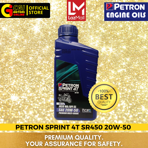 Petron Sprint 4T SR450 (800ml) 20W-50 Engine Oil Premium Multi-Grade ...