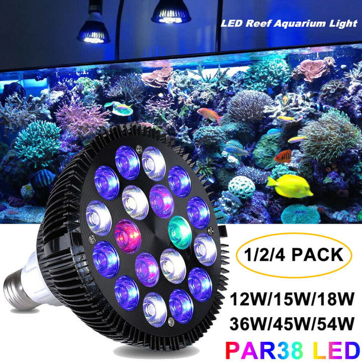Aquarium Fish Tank LED Reef Light Bulb Full Spectrum Plants Growth Lamp ...