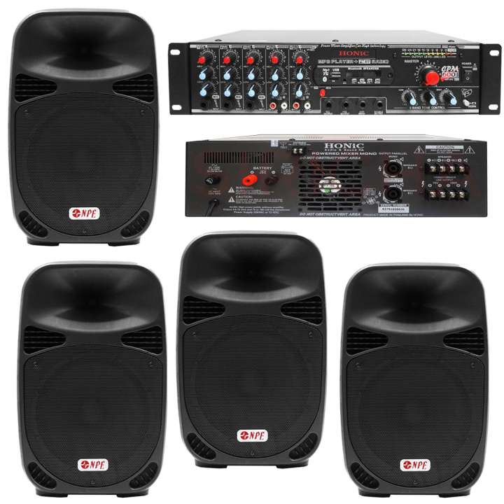 เพาเวอร์รถหาเสียง600วัตต์ รถแห่ HONIC รุ่น CPM600 ii ใช้ไฟรถ 12V dc ...