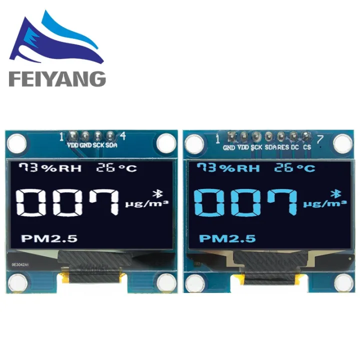 1.3" OLED module white/Blue color 128X64 1.3 inch OLED LCD LED Display ...