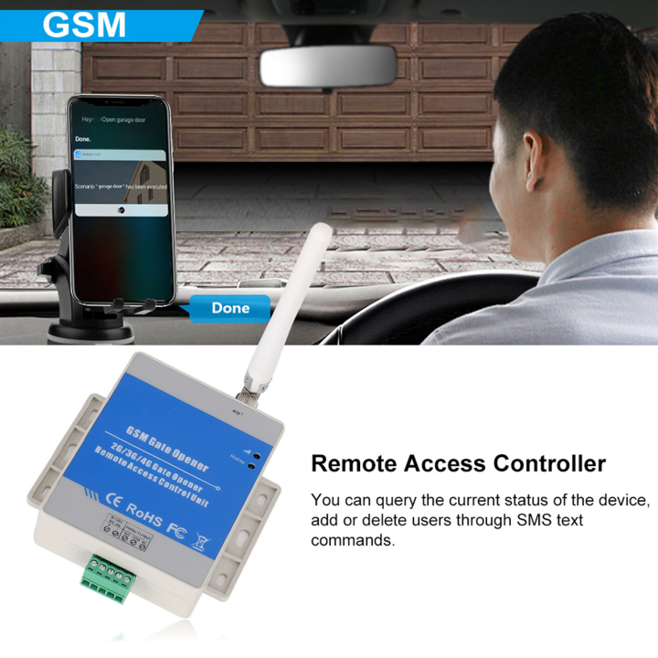 GSM Gate Opener Relay Switch Automatic Remote Access Controller By Free ...