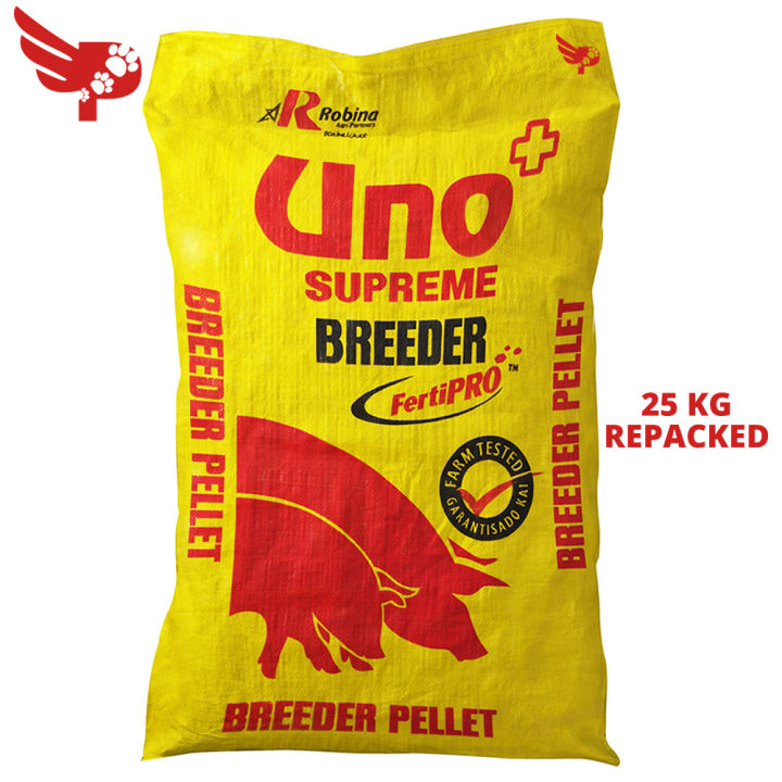 Uno+ Supreme Breeder Pellet 25KG Repacked - FertiPro - For Pigs, Hogs ...