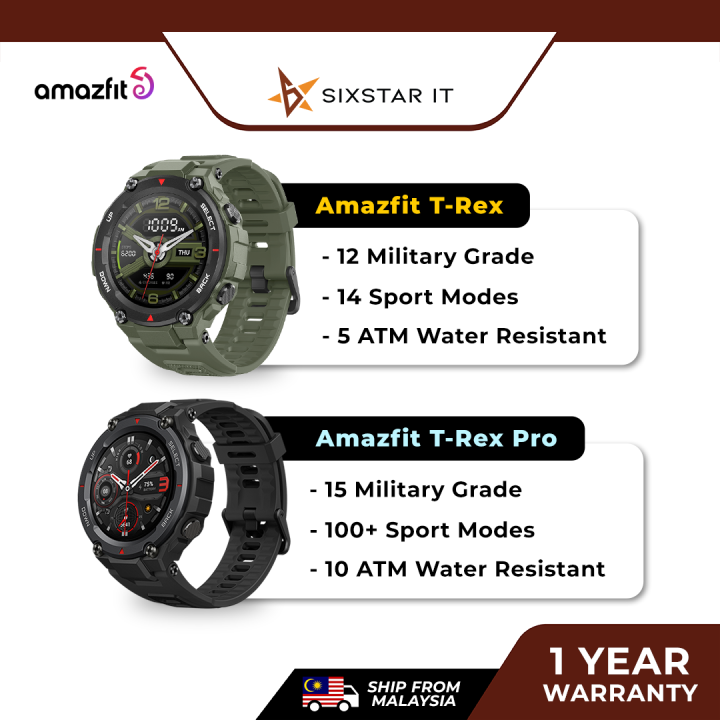 Amazfit T-Rex / T-Rex Pro Smart watch Military Grade AMOLED Strong Battery Life Outdoor Sports ...