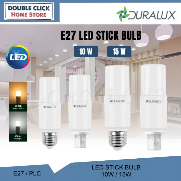 Duralux LED Stick Bulb 10w 14w LED Bulb E27, PLC (3000K/ 4000K/ 6500K ...