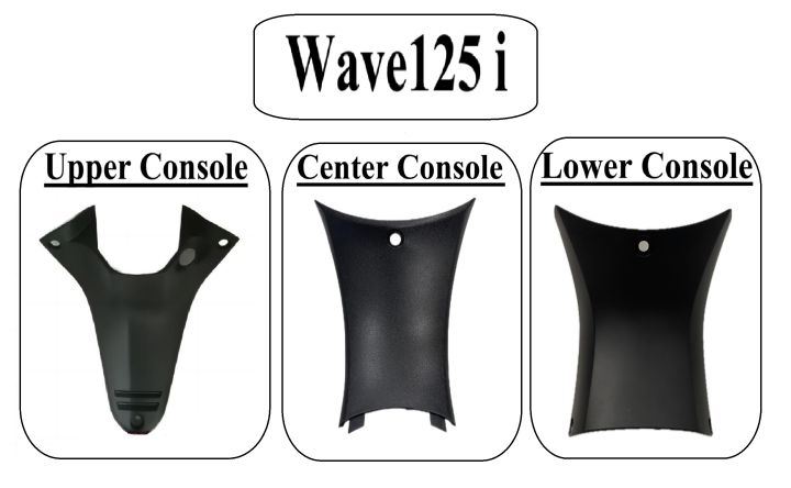 Motorcycle Upper Console / Center Console / Lower Console (Black) For ...