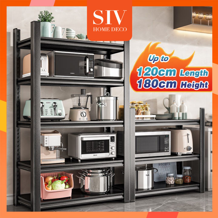 SIV 3-5 Tier Grand Adjustable Garage Storage Shelves Utility Rack Heavy ...