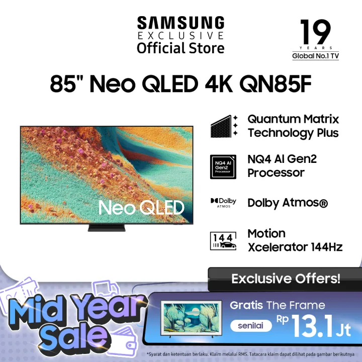 Samsung Smart TV 85" Neo QLED 4K QN85F | Dolby Atmos® | Motion ...