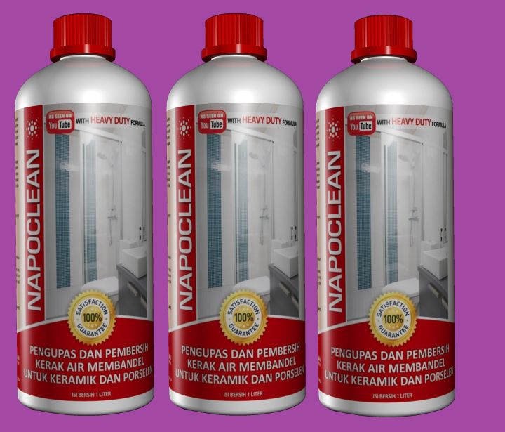 NAPOCLEAN HEAVY DUTY / MERAH KEMASAN 1 LITER | Lazada Indonesia