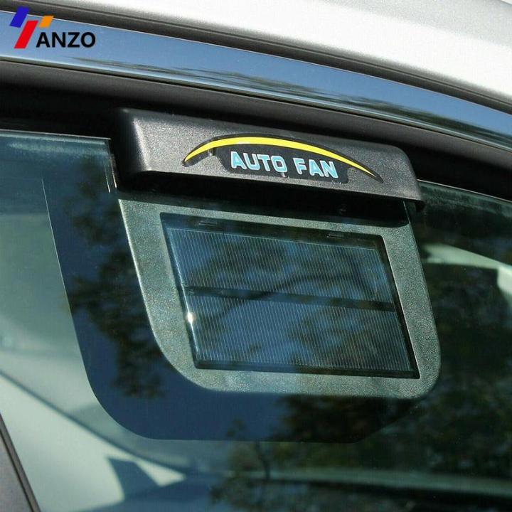 YANZO พลังงานแสงอาทิตย์รถหน้าต่างพัดลม Colder ระบายอากาศ ...