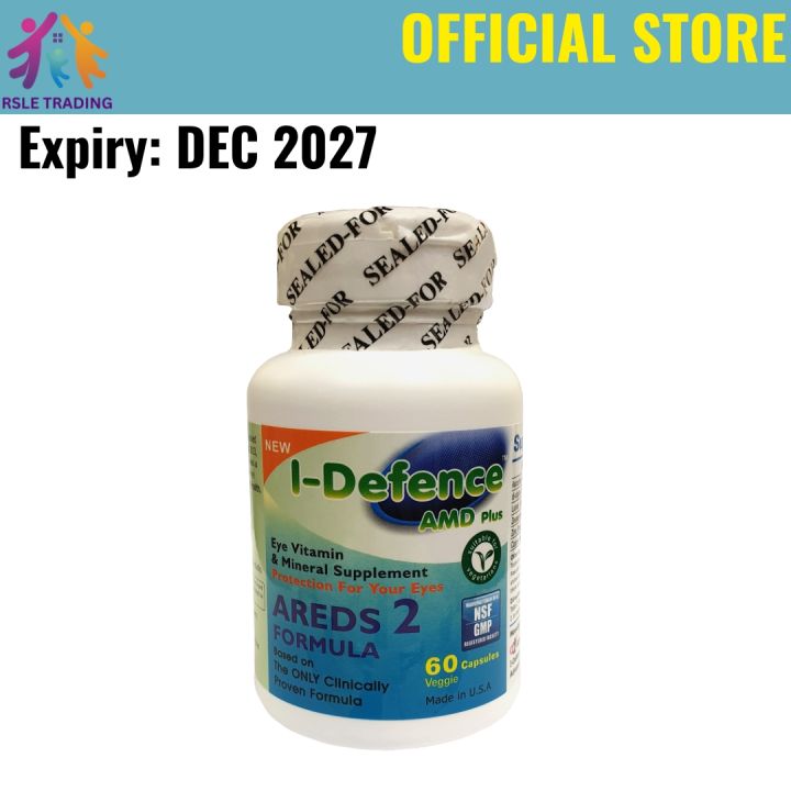 I-Defence AMD Plus AREDS2 Formula 60s | Eye Supplement for Vision ...