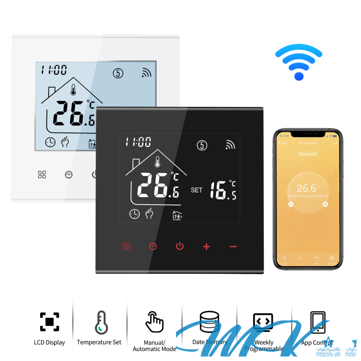 [MK] Smart Tuya WiFi Thermostat Electric Floor Heating Water/Gas Boiler ...