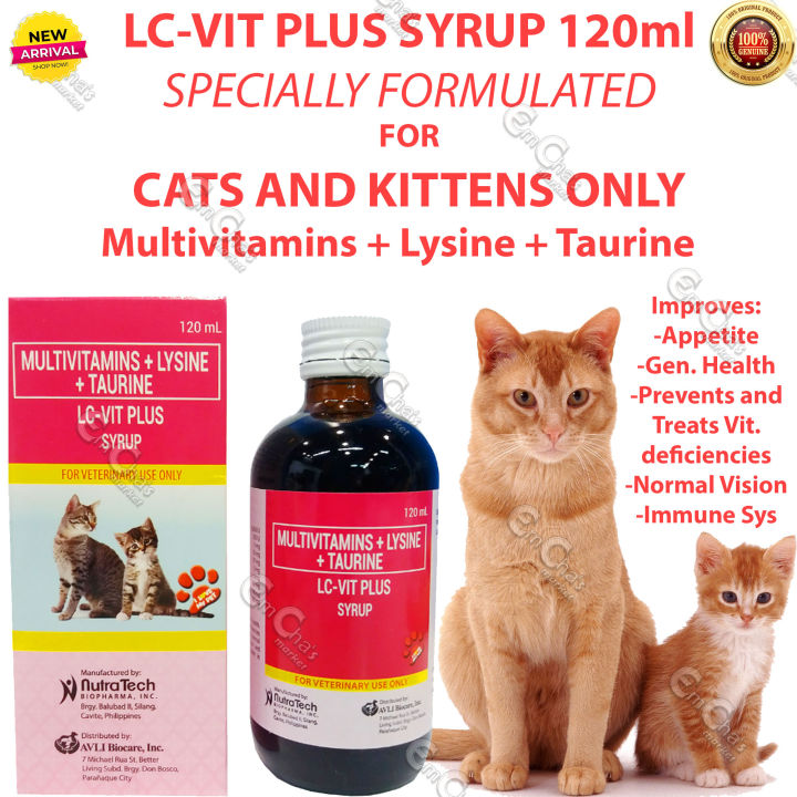 LC-VIT PLUS 120ml (Large Bottle) FOR CATS ONLY! by JTC LC-CAT Cat ...