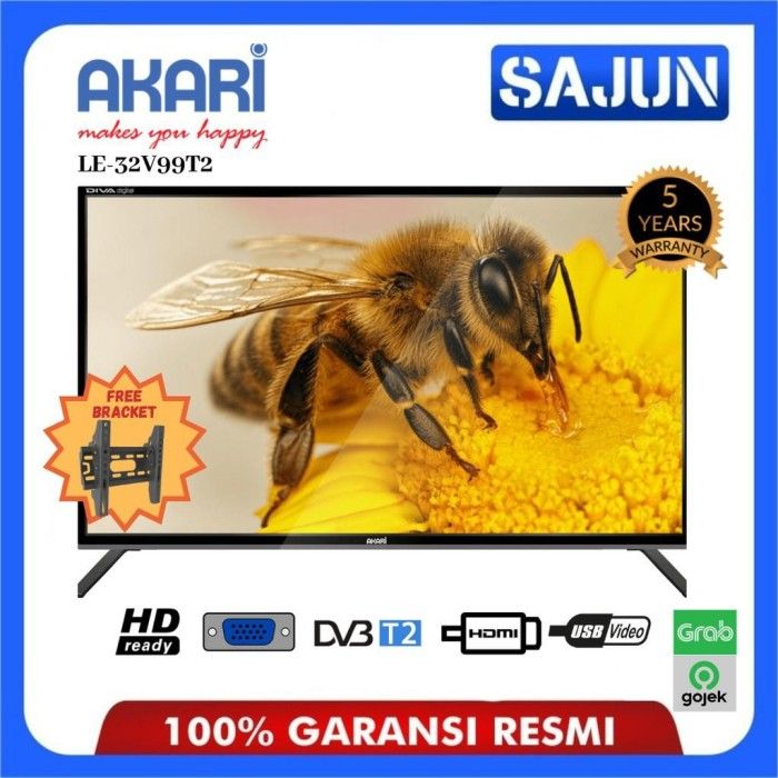 AKARI TV Led 32 Inch Siaran Digital LE 32V99T2 - Garansi 5 Tahun ...