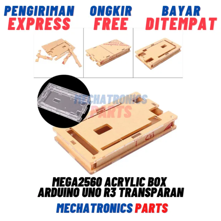 MEGA2560 Acrylic Box Arduino Uno R3 Transparan Casing Kotak Transparent ...