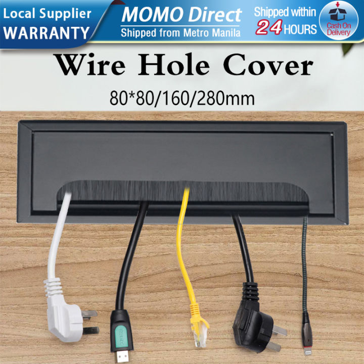 Aluminum Alloy Square Cable Hole Cover Rectangle Wire Cable Holder ...