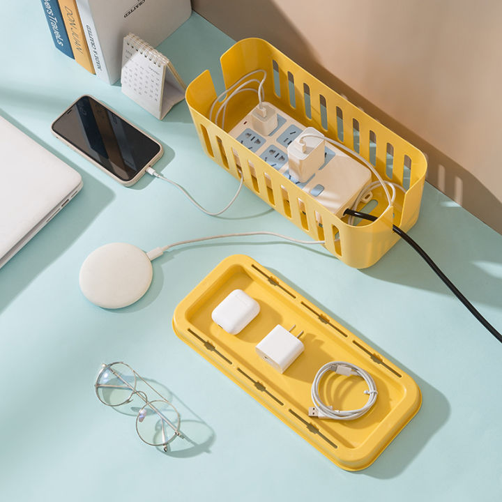 Power Strip Organizer Cable Management Box with Ventilated Design Cord ...