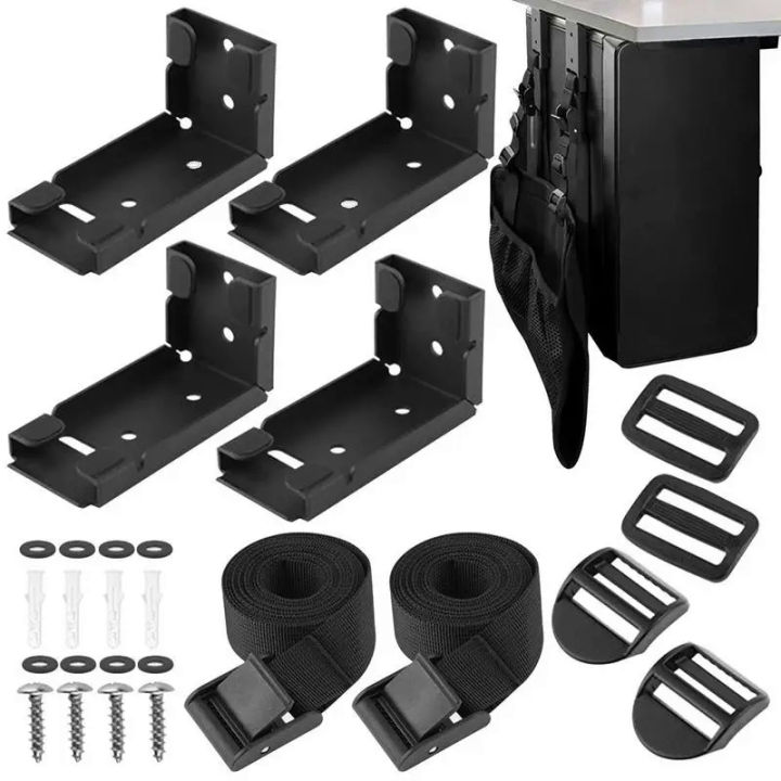 Under Desk CPU Mount Adjustable Under Desk And Wall PC Mount Computer ...