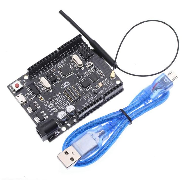 For R3 WiFi ATmega328P+WiFi+ESP8266 NodeMCU 32MB Memory USB-TTL CH340G ...