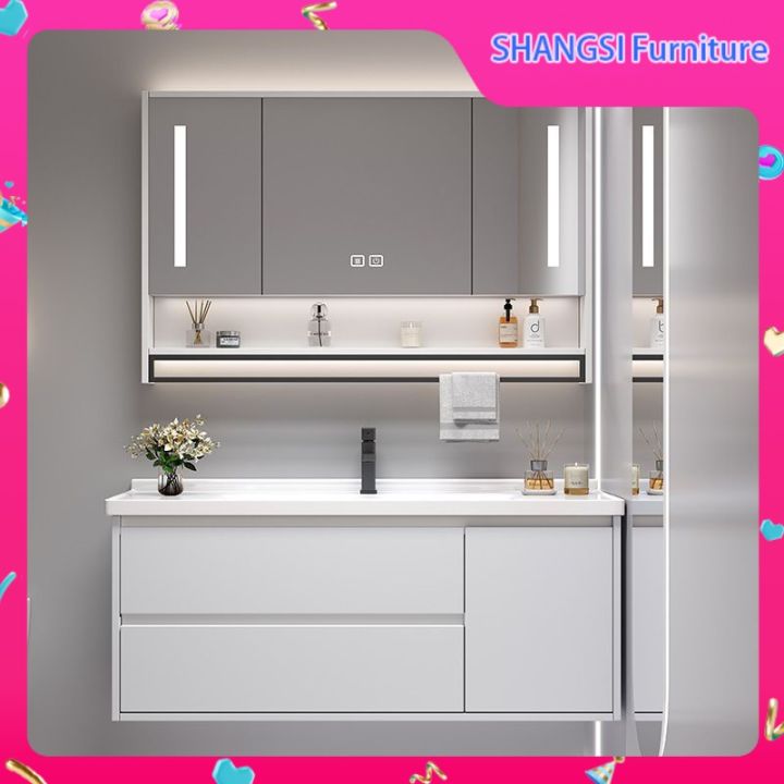 Vanity cabinet Modern Waterproof Bathroom Cabinet Set with Drawers ...