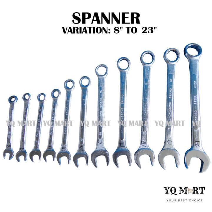 Spanner Multiple Size Spanner/ Wrench/ Adjustable Wrench | Lazada
