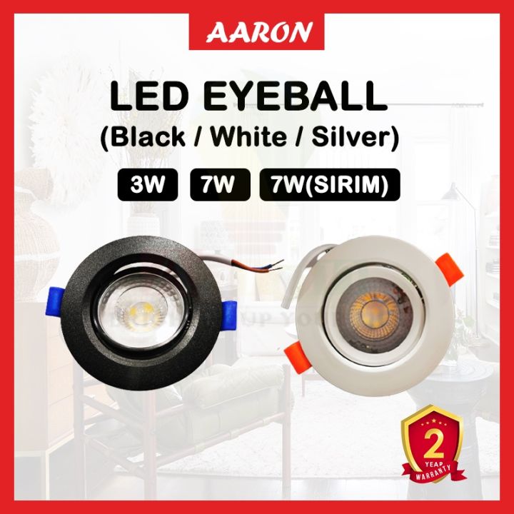 LED Eyeball ceiling light 3W 7W 9W series with LED driver (Warm White ...