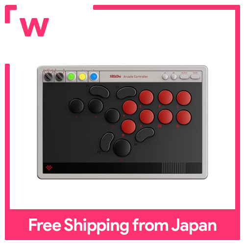 8BitDo All-Button Arcade Controller for Switch and Windows - Bluetooth ...
