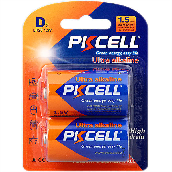 PKCELL D LR20 1.5V Ultra Digital Alkaline Battery 2pc/pack (PK-D/LR20 ...