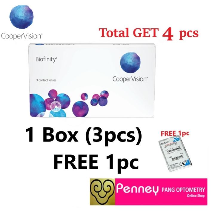 CooperVision Biofinity Monthly Silicone Hydrogel Contact Lens (3 lenses ...